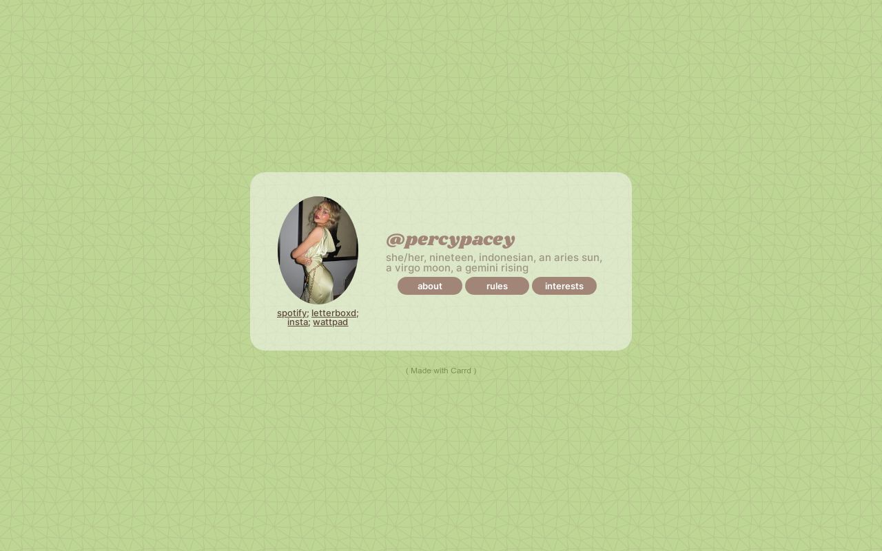 percypacey first carrd